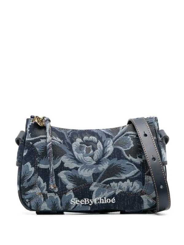 See By Chloe Floral Print Denim Backpack See by Chloé Backpack | eBay main image 2