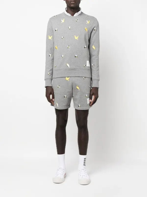 Thom Browne Cartoon-print Thigh-length Shorts