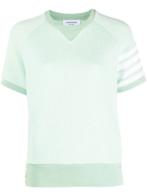 Thom Browne 4-bar Stripe T-shirt - Green