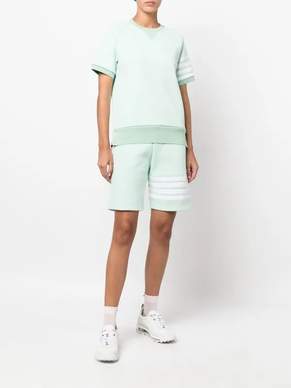 Thom Browne 4-bar Stripe T-shirt - Green