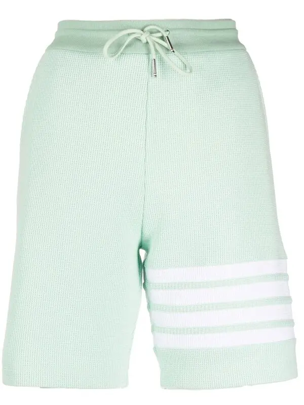Thom Browne 4-bar Stripe Shorts - Green