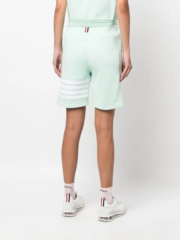 Thom Browne 4-bar Stripe Shorts - Green