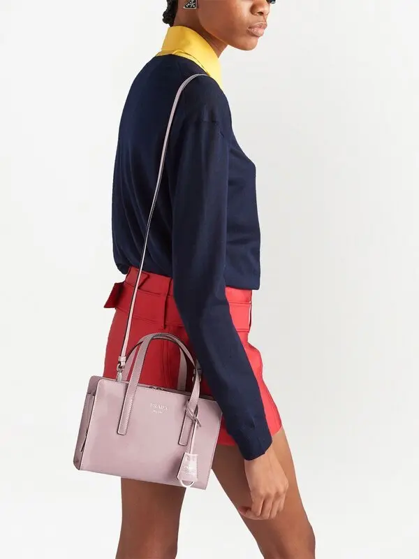 Prada Re-edition 1995 Brushed-leather Mini Handbag - Pink