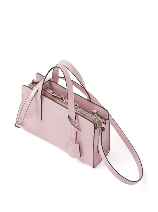 新品☆稀少☆PRADA☆MADRASレザー編み込みショルダー ピンク PRADA（プラダ） 中古 ショルダーバッグ レディース ブランド PRADA