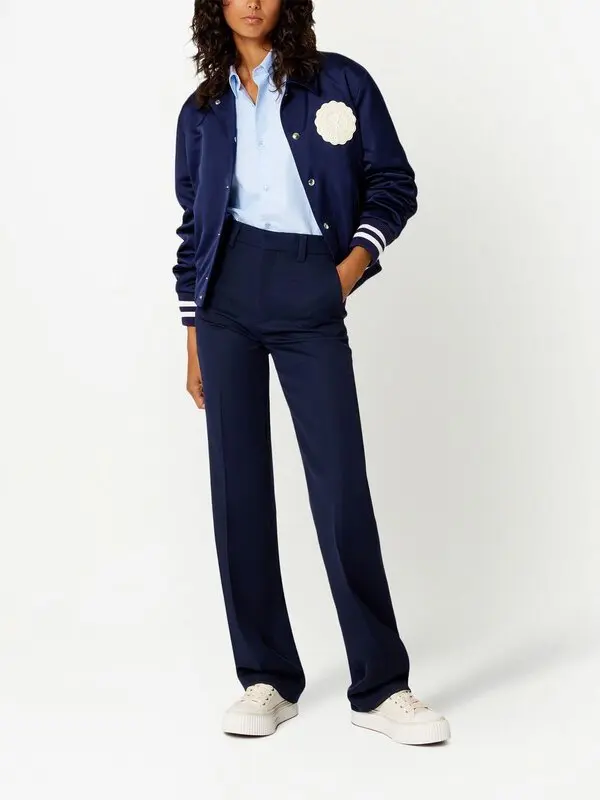 AMI Paris High-waisted Wool Trousers