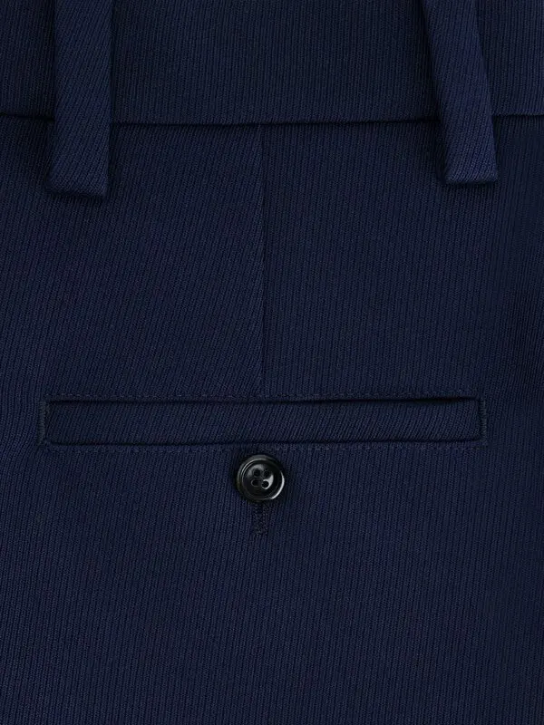 AMI Paris High-waisted Wool Trousers