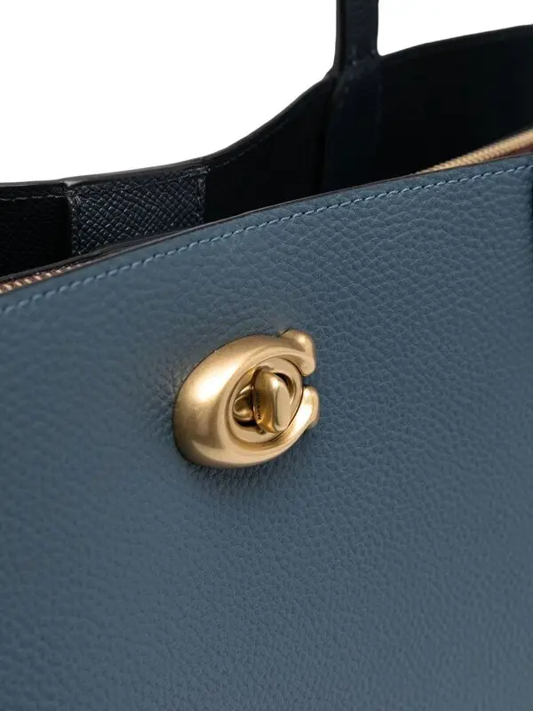 COACH Willow Leather Tote Bag