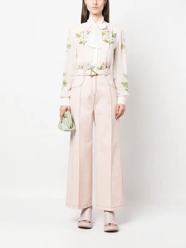 Giambattista Valli High-rise Wide-leg Trousers
