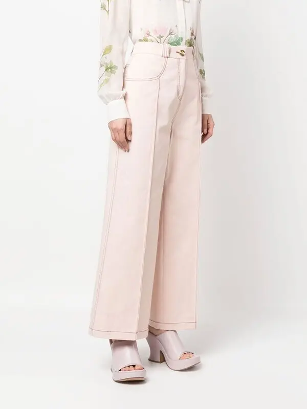 Giambattista Valli High-rise Wide-leg Trousers