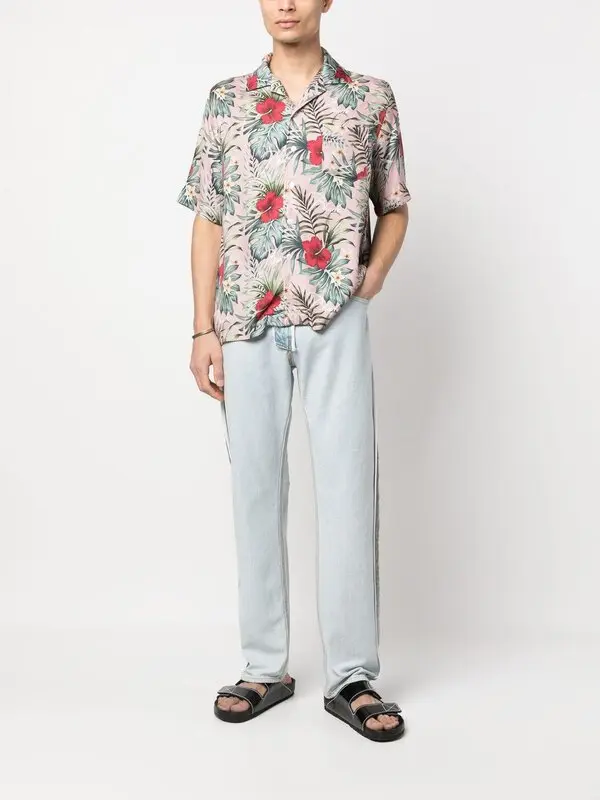 Rhude All-over Floral-print Bowling Shirt