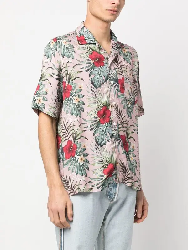 Rhude All-over Floral-print Bowling Shirt