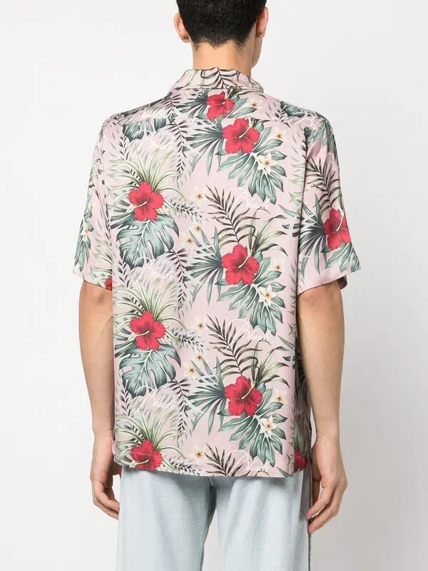 Rhude All-over Floral-print Bowling Shirt