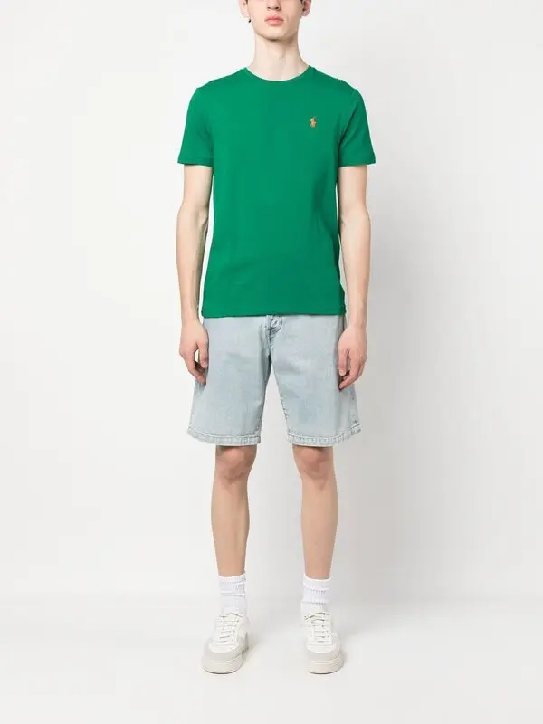 Polo Ralph Lauren Embroidered-logo Short-sleeve T-shirt - Green