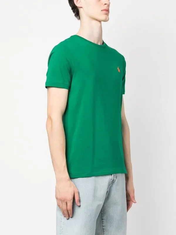 Polo Ralph Lauren Embroidered-logo Short-sleeve T-shirt - Green