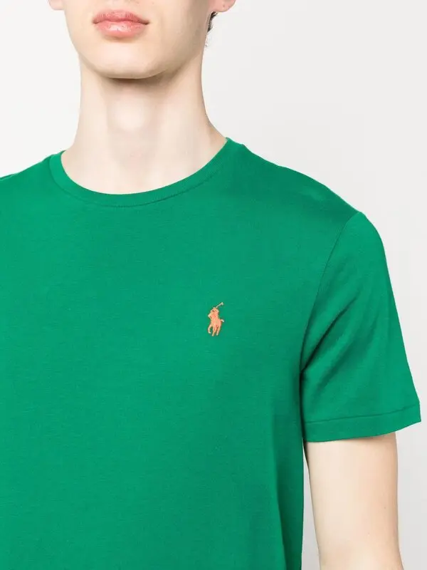 Polo Ralph Lauren Embroidered-logo Short-sleeve T-shirt - Green