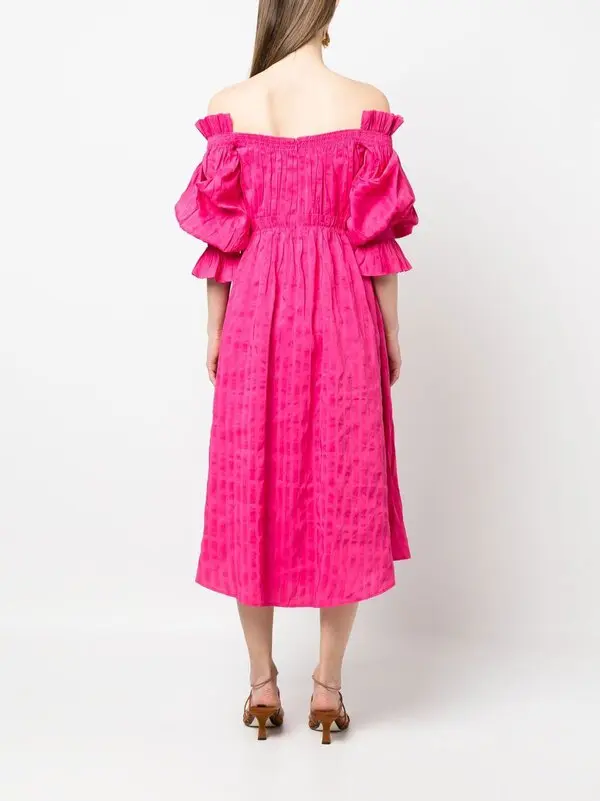 cult gaia off the shoulder dresses Cult Gaia Off-shoulder Midi Dress