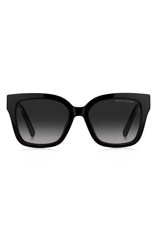 Marc Jacobs 53mm Square Sunglasses - Black/dark Grey Sf