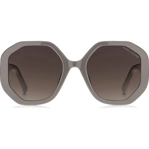 Marc Jacobs 53mm Octagon Sunglasses - Grey/brown Sf