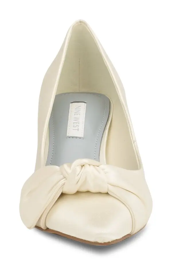 Nine West Andee Bridal Pointed Toe Pump In Ivory 150 - 30% Off |  Editorialist