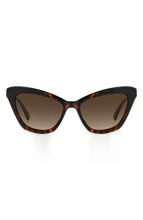 Kate Spade New York Gradient Cat Eye Sunglasses - Havana/brown