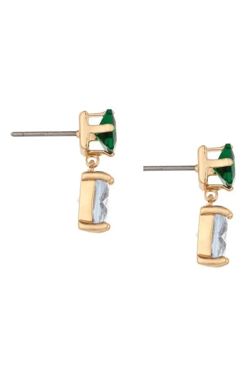 Ettika Crystal Square Drop Earrings