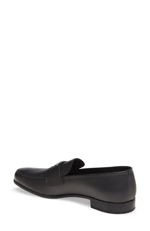 Prada Triangle Logo Loafer - Black