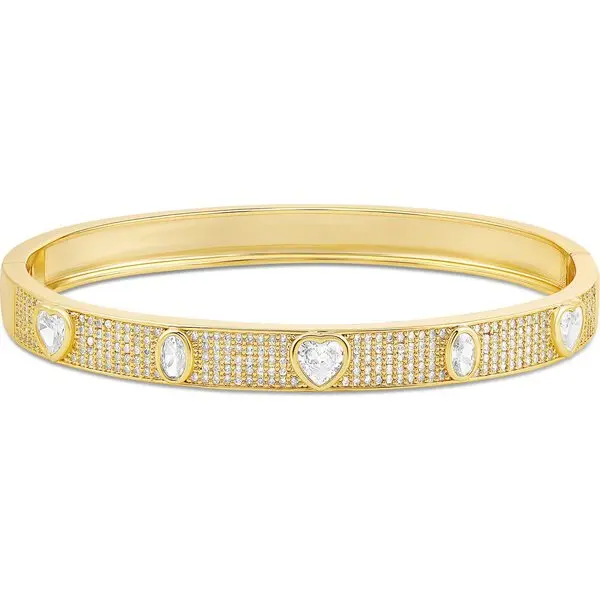 SHYMI Cubic Zirconia Bangle - Gold/white