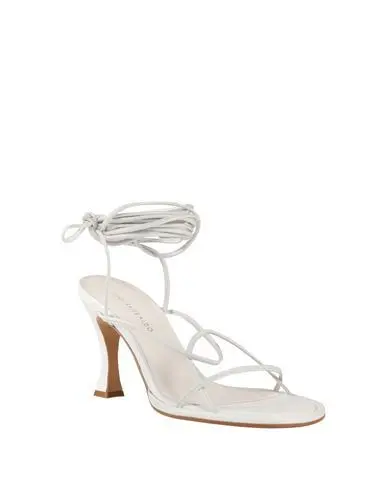 ILIO SMERALDO Leather Sandals With Tie Fastening