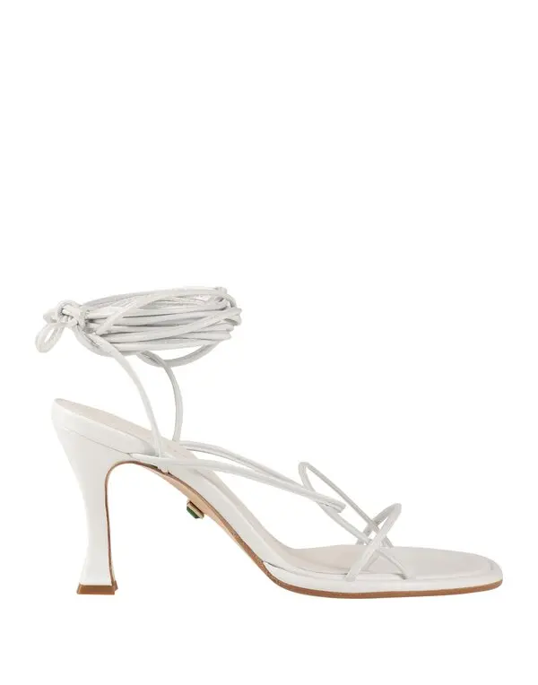 ILIO SMERALDO Leather Sandals With Tie Fastening