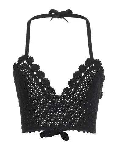 NUDE Knitted Crop Top - Black