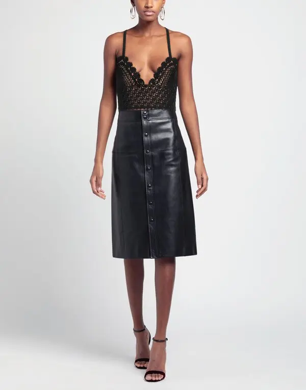 NUDE Knitted Crop Top - Black