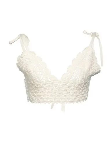 NUDE Knitted Crop Top - Ivory