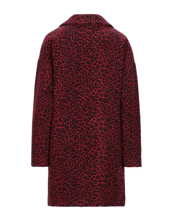 Liu Jo Felted Leopard-print Double-breasted Coat