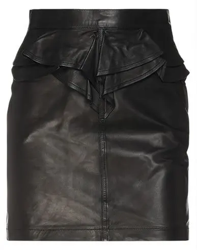 IRO PARIS Mini Lambskin Skirt - Black