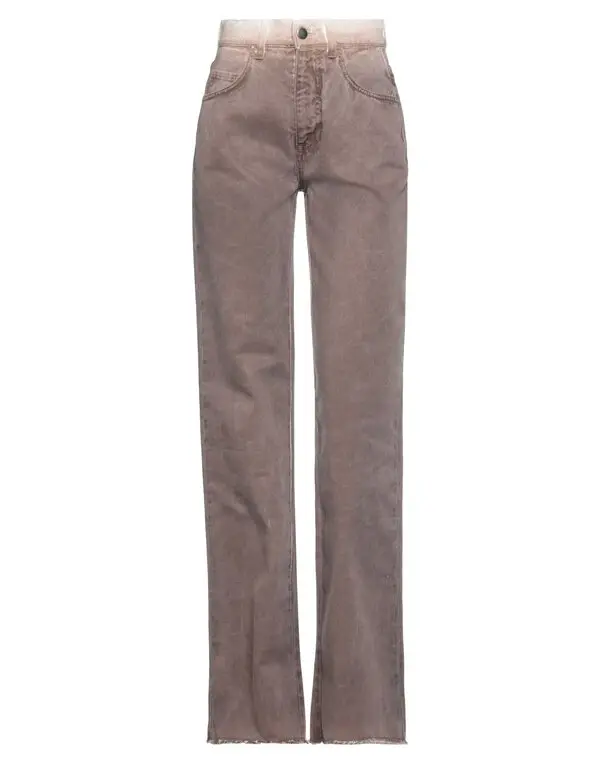 ANTONELLA RIZZA Cotton Straight-leg Jeans - Brown