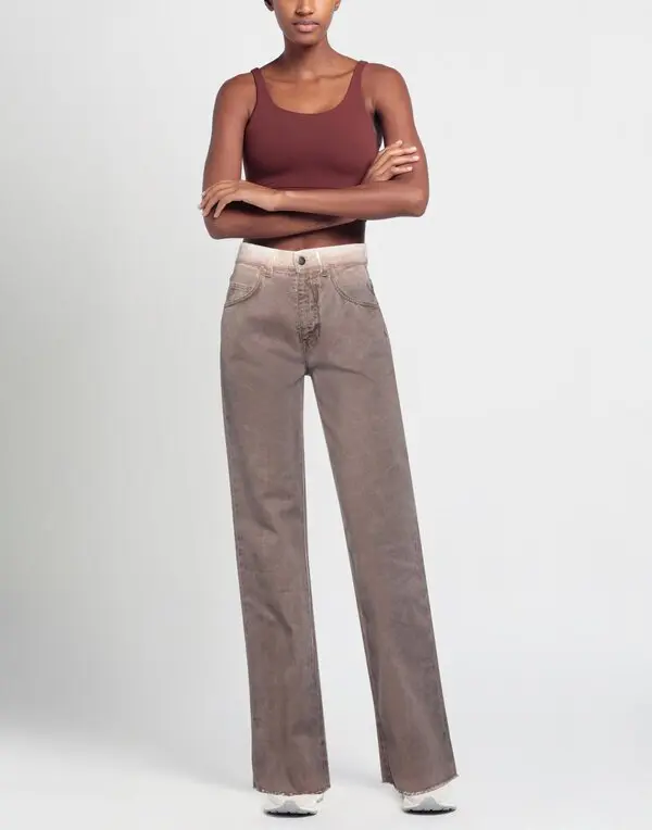 ANTONELLA RIZZA Cotton Straight-leg Jeans - Brown