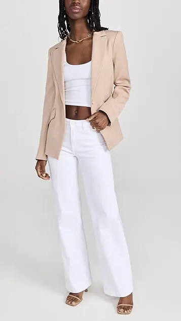 L'Agence Clayton Wide Leg Jeans