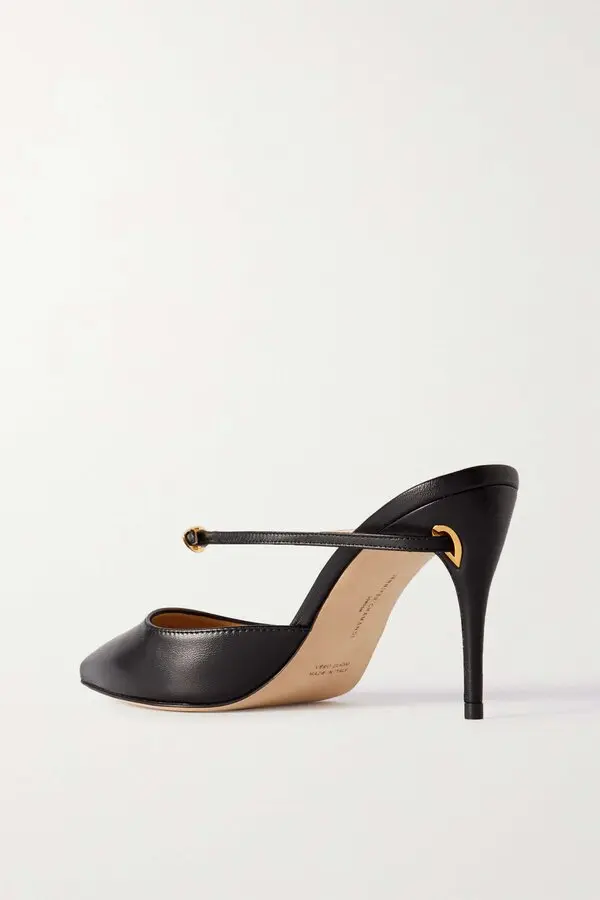 Jennifer Chamandi Giuseppe 85 Leather Mules