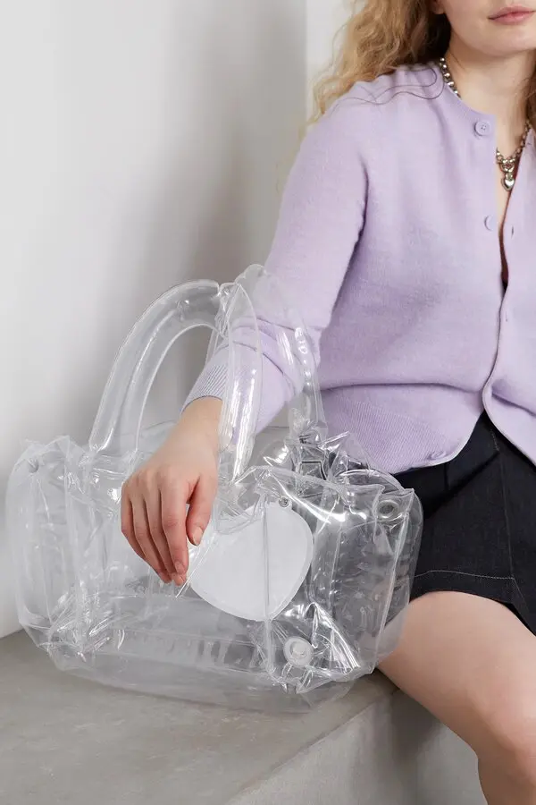 Acne Studios Inflatable Pvc Tote In Neutrals - 40% Off | Editorialist