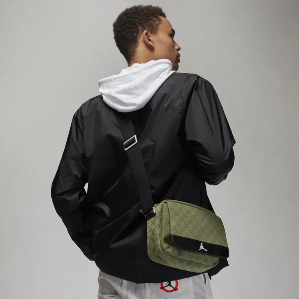Jordan Monogram Messenger Bag - Green | Editorialist