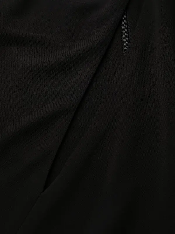 Versace Cut-out Long Sleeve Mini Dress - Black