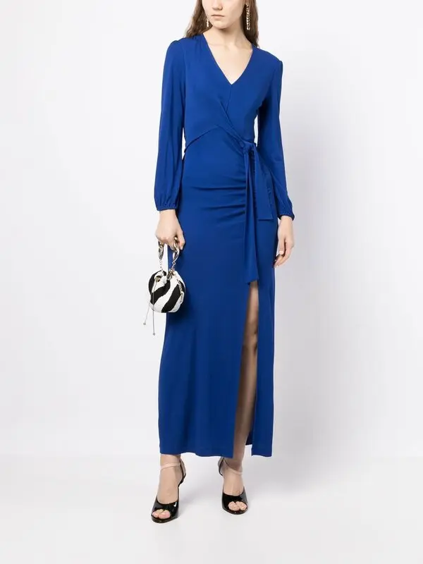 Diane Von Furstenberg Ruched Bodycon Maxi Dress