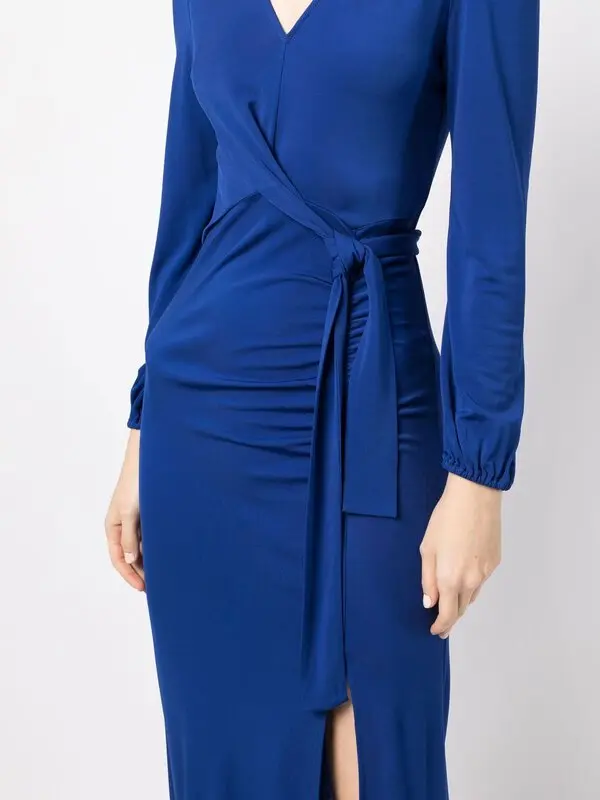 Diane Von Furstenberg Ruched Bodycon Maxi Dress