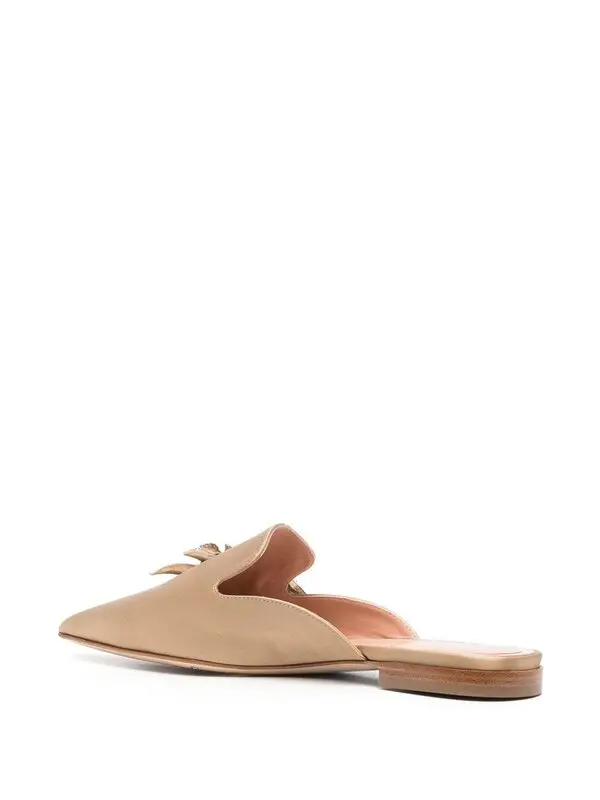 Alberta Ferretti Pointed-toe Embellished Mules