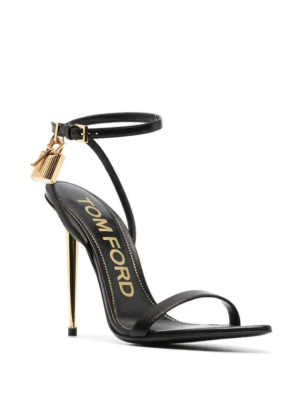 TOM FORD Padlock 105mm Leather Sandals