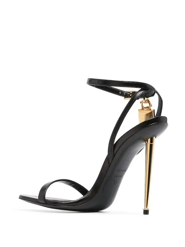 TOM FORD Padlock 105mm Leather Sandals