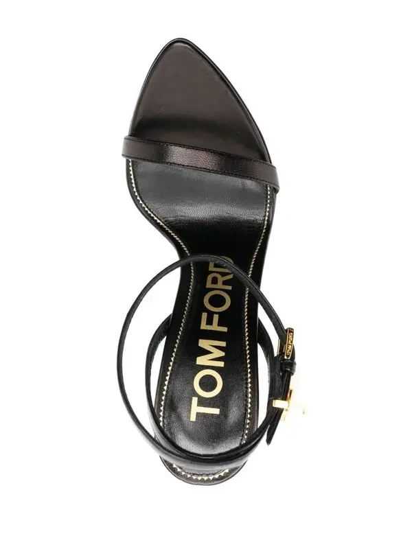 TOM FORD Padlock 105mm Leather Sandals