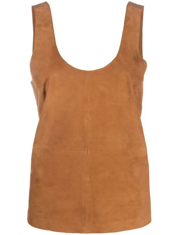 STAND STUDIO Tan Suede Tank Top