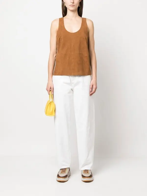 STAND STUDIO Tan Suede Tank Top