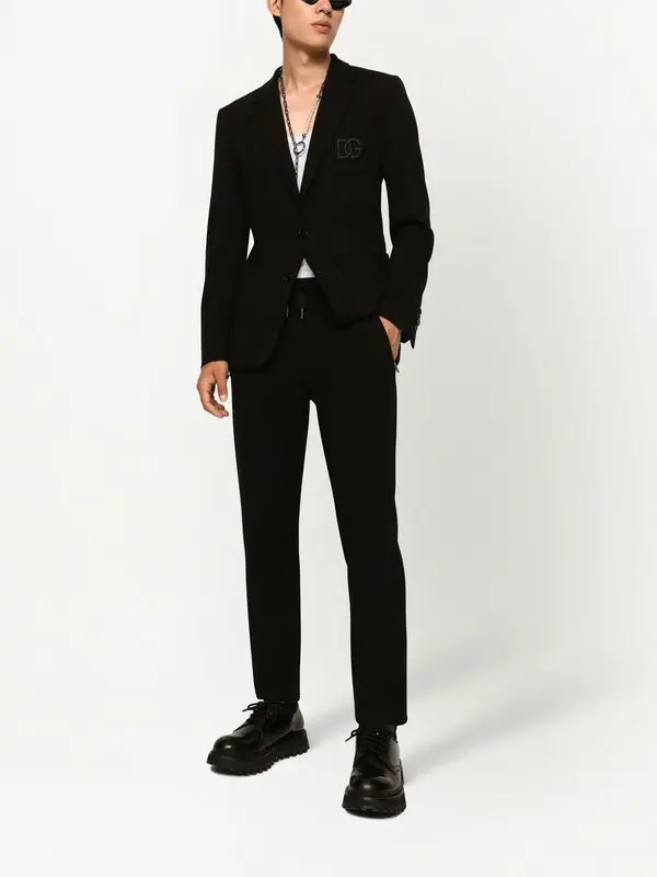 Dolce & Gabbana Logo-patch Track Pants - Black